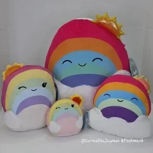 Squishmallows | Toys | Belina Excl 4 Rainbow W Iridescent Sun Fluffy ...